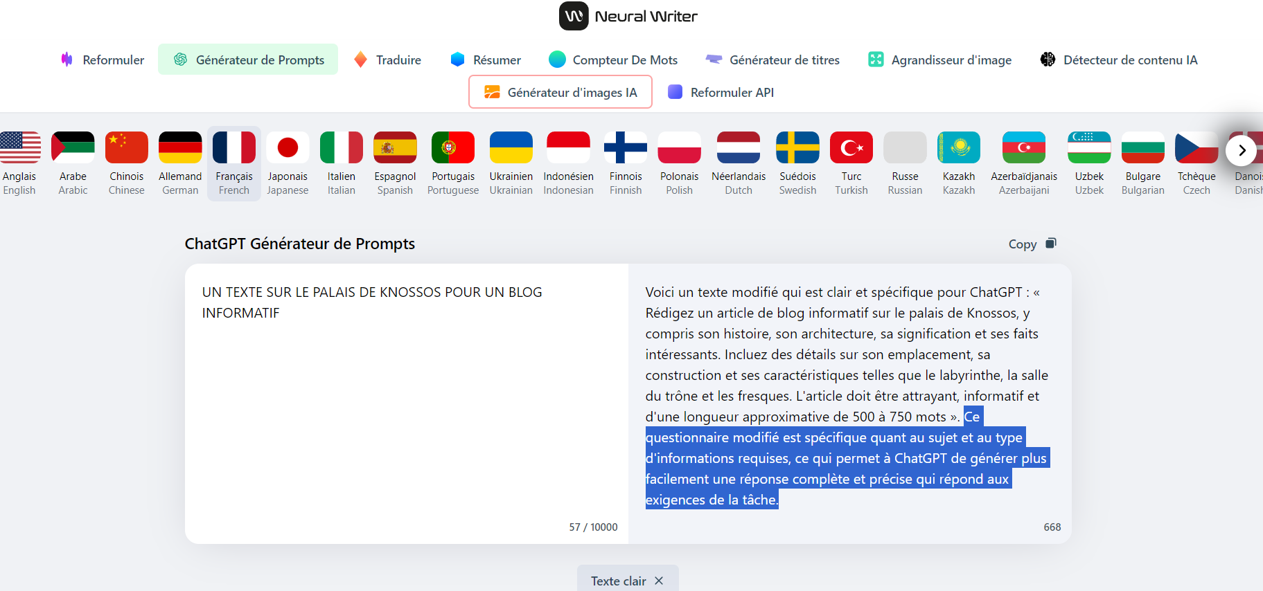 Neural Writer, votre allié pour générer des textes grâce à l'IA