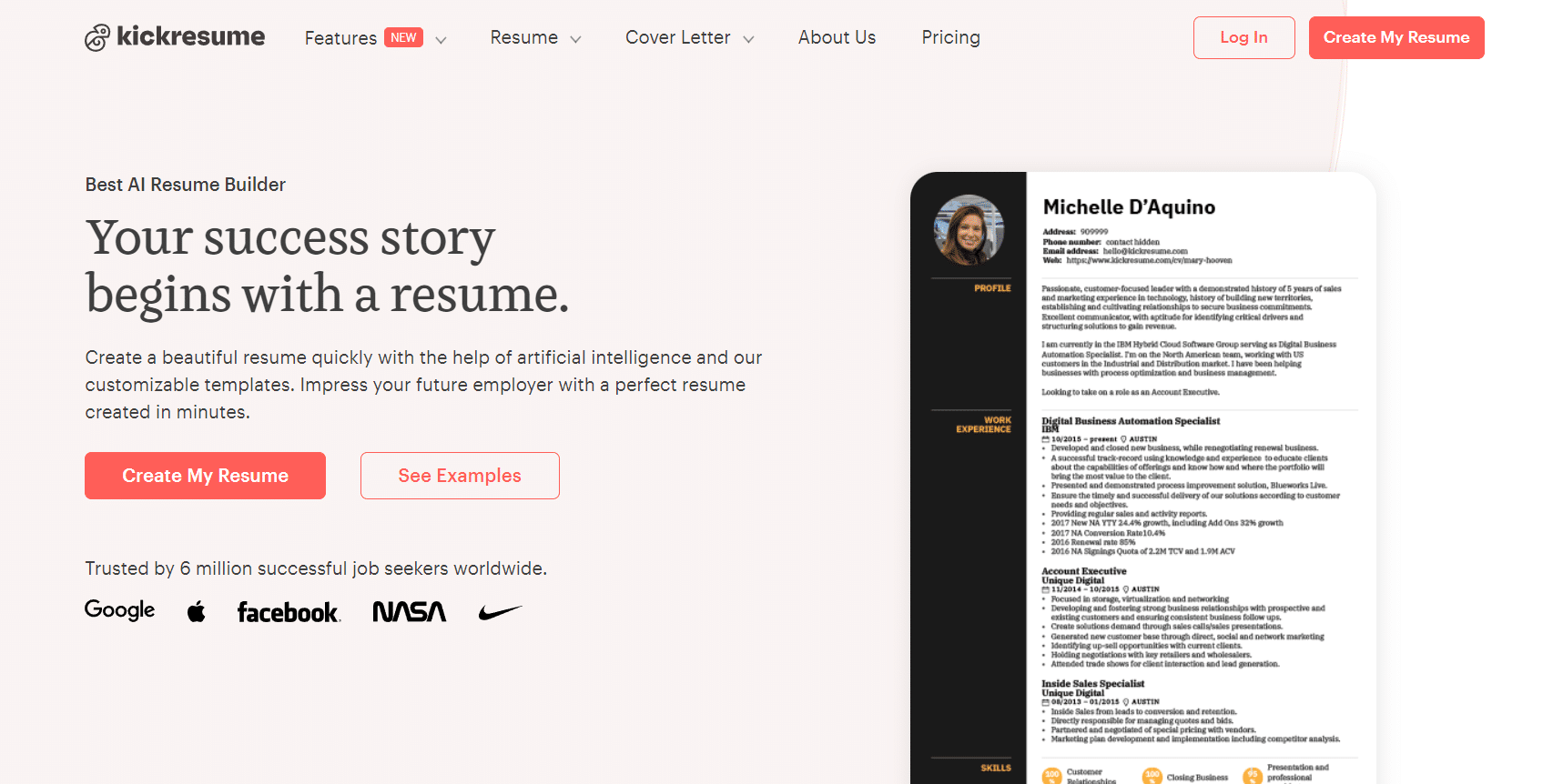 Créez votre CV et boostez votre candidature avec Kickresume