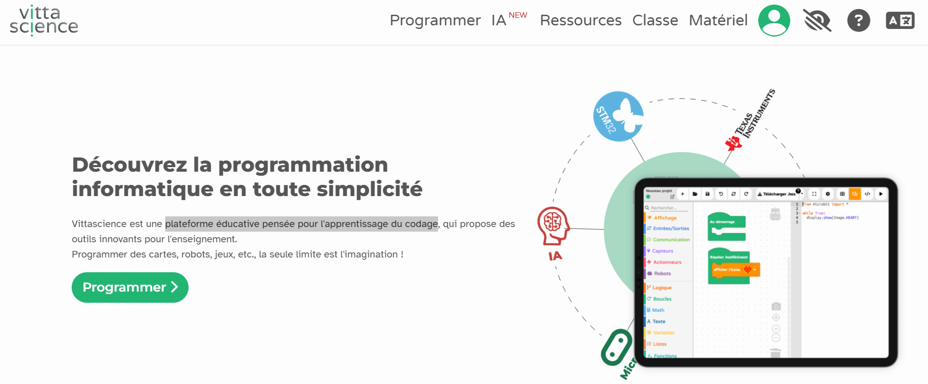 Vittascience IA, la plateforme éducative qui rend l'IA accessible
